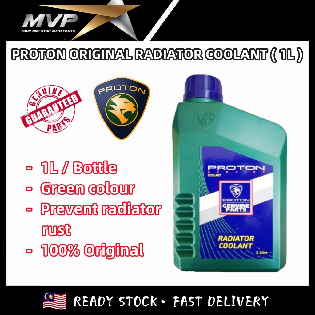 100% Original Proton Radiator Coolant 1L Green Colour | Shopee Malaysia