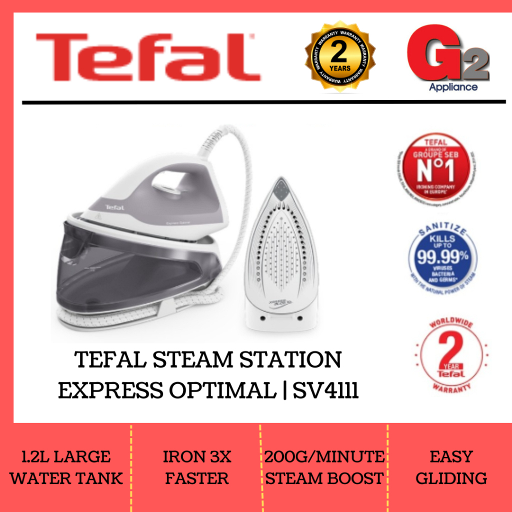 TEFAL [AUTHORISED DEALER] 2200W STEAM IRON STATION EXPRESS OPTIMAL ...