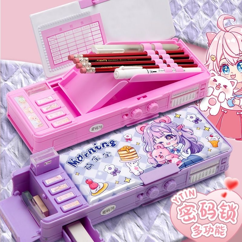 🔥Ready Stock🔥 Password/Thumbprint Girl Pencil Case kotak pensil ...