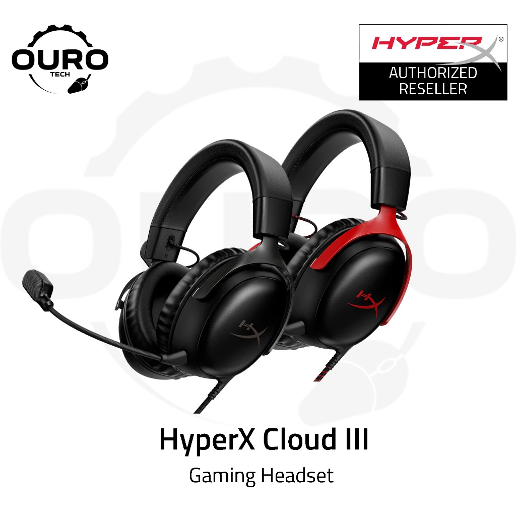 HYPERX CLOUD III GAMING HEADSET | NOISE CANCELING MIC | DTS X-SPATIAL AUDIO | 53mm DRIVER ...