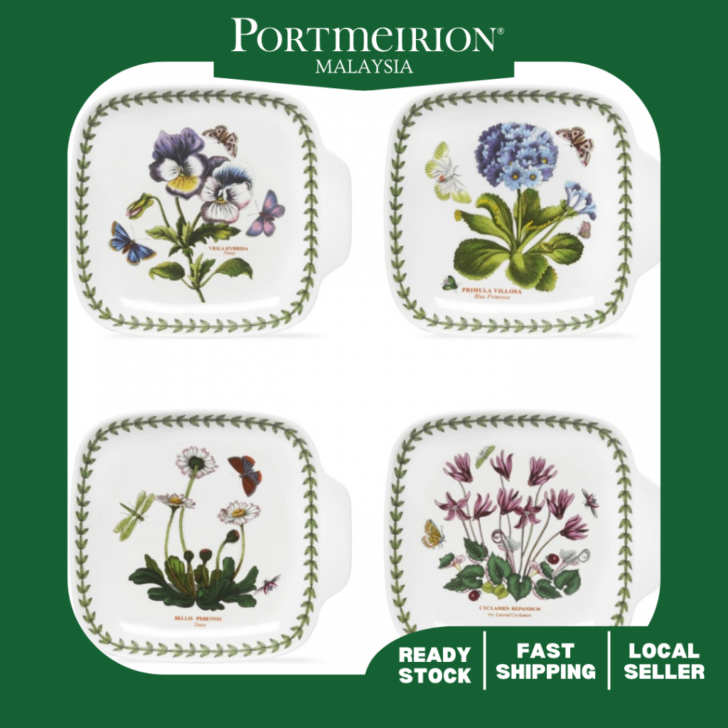 Portmeirion Botanic Garden Canape Plates Set of 4 (Assorted) (CHN ...