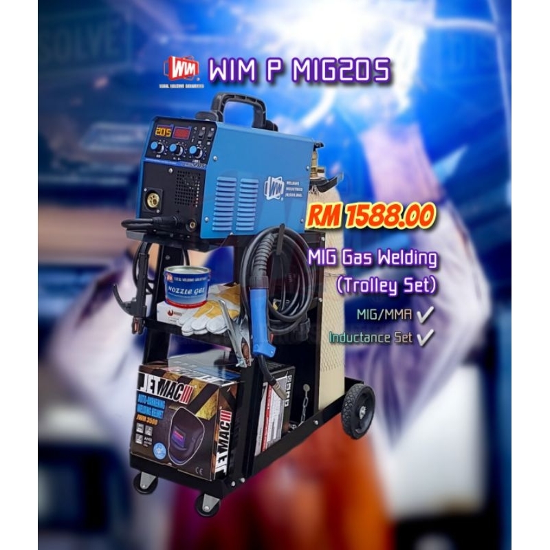 WIM P MIG205 Multi-Process Welding Machine | Shopee Malaysia