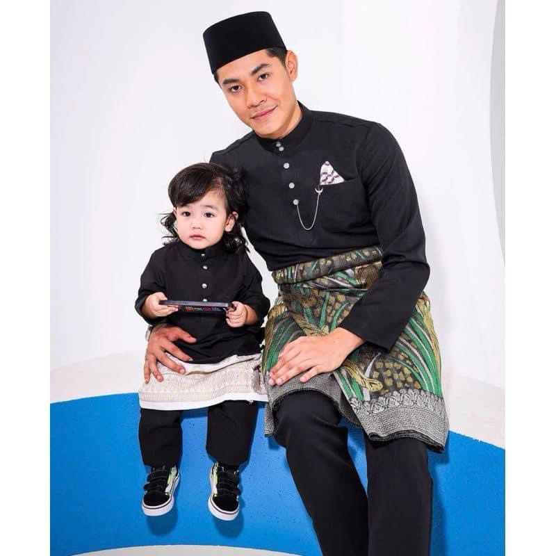 🔥Baju Melayu Raya Elrah Exclusive 2024 ,Dark Grey,Black🔥 | Shopee Malaysia