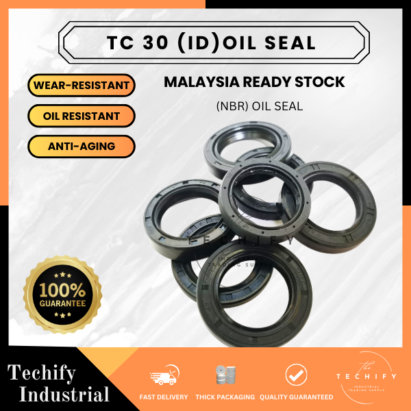 NBR TC 30 (ID) OIL SEAL (TC 30 X 36/38/40/42/45/46/47/48/50/52/55/60/62 X 5/7/8/10/11) - NBR OIL ...