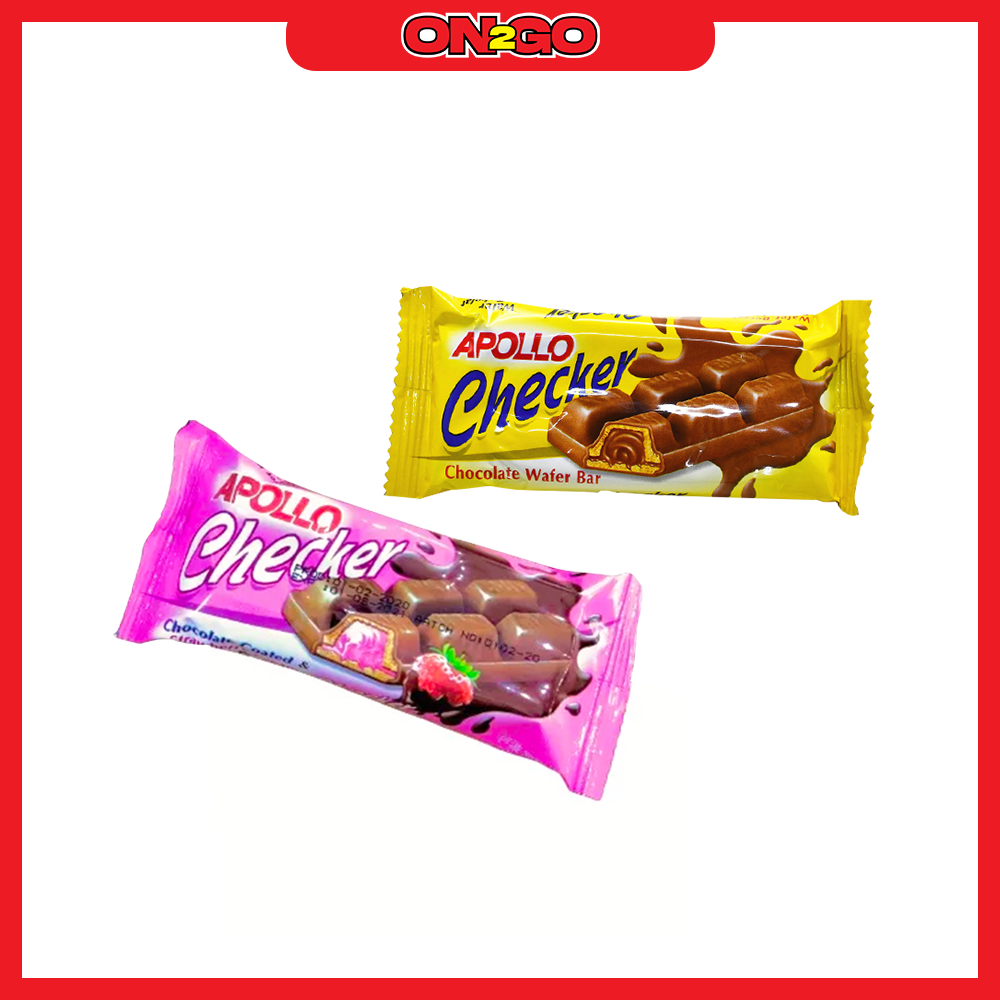 Apollo Checker Chocolate Wafer Bar 18g x 24pcs | Shopee Malaysia