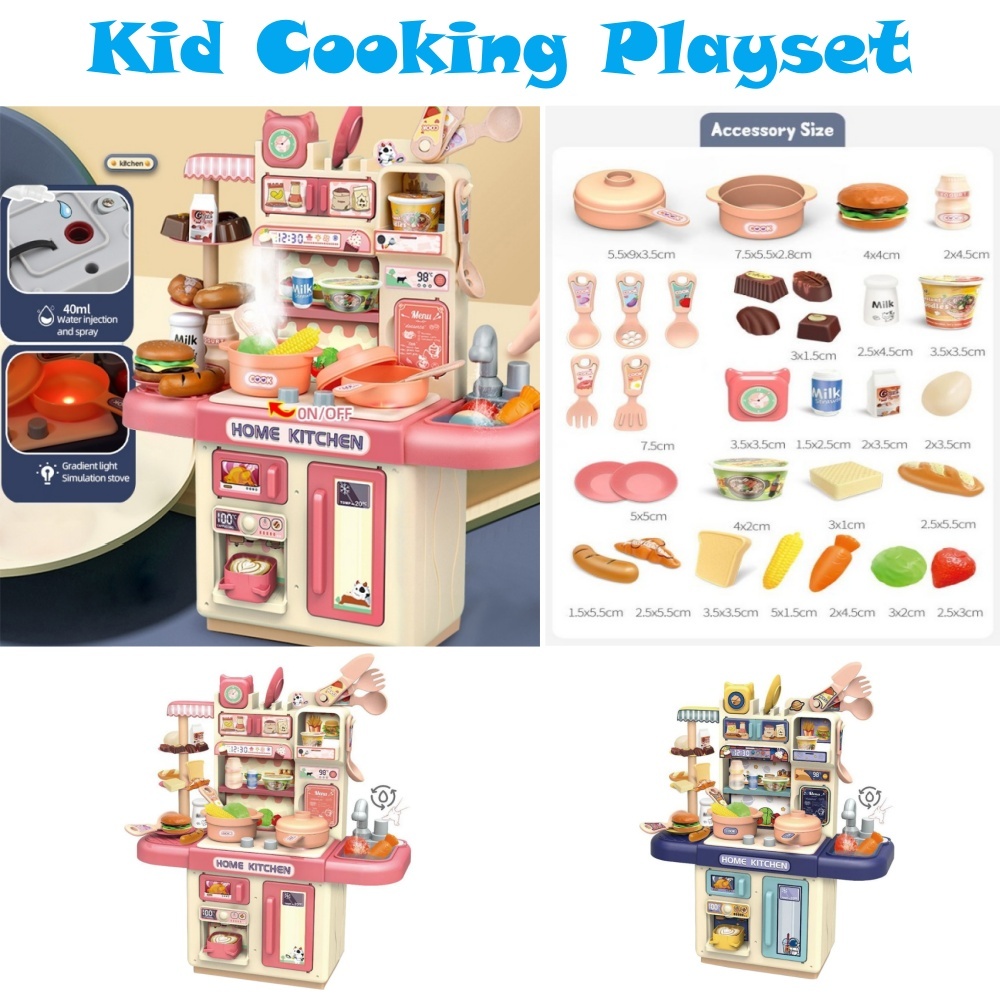 Mainan Dapur Set mainan memasak 33Pcs Kitchen Toys Cooking playset For ...