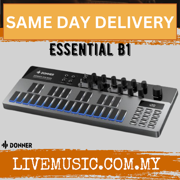 Donner Essential B1 Analog Bass Synthesizer & Sequencer | Shopee Malaysia