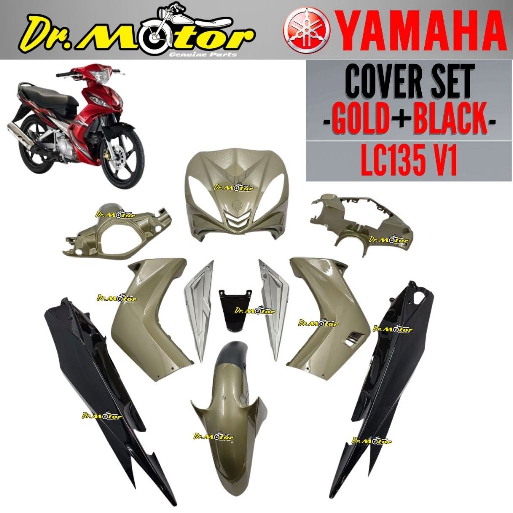 YAMAHA LC 135 V1 LC135 V1 COVERSET COVER SET BODY CAVER KAVER BODY SET ...