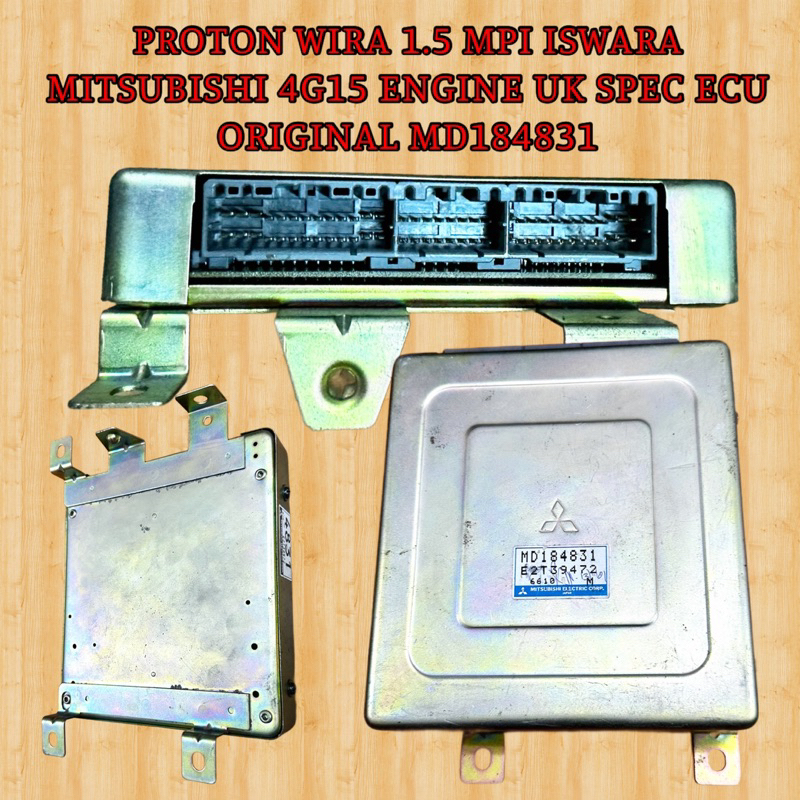PROTON WIRA 1.5 MPI ISWARA MITSUBISHI 4G15 ENGINE UK SPEC ECU ORIGINAL MD184831 READY STOCK ...