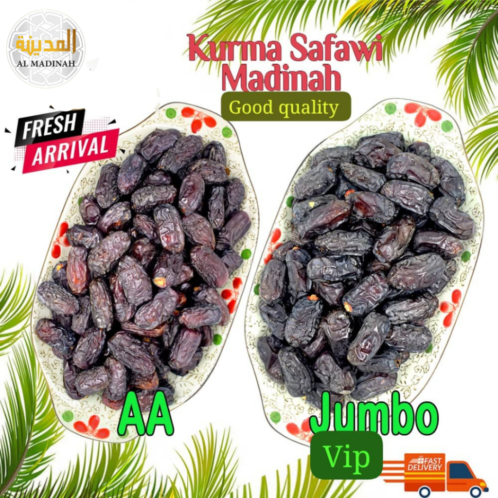 Kurma Safawi Madinah Jumbo High Quality Safawi Vip Dates 250G /500G ...