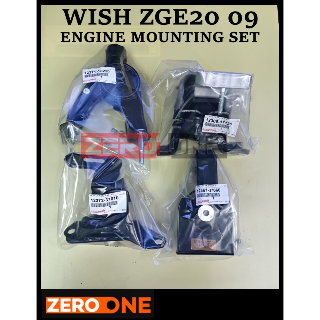 TOYOTA WISH ZGE20 09 ENGINE MOUNTING SET | Shopee Malaysia
