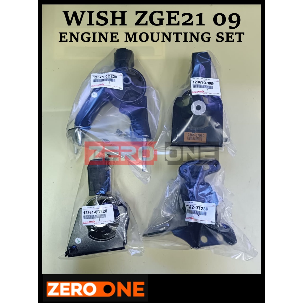 TOYOTA WISH ZGE21 09 ENGINE MOUNTING SET | Shopee Malaysia