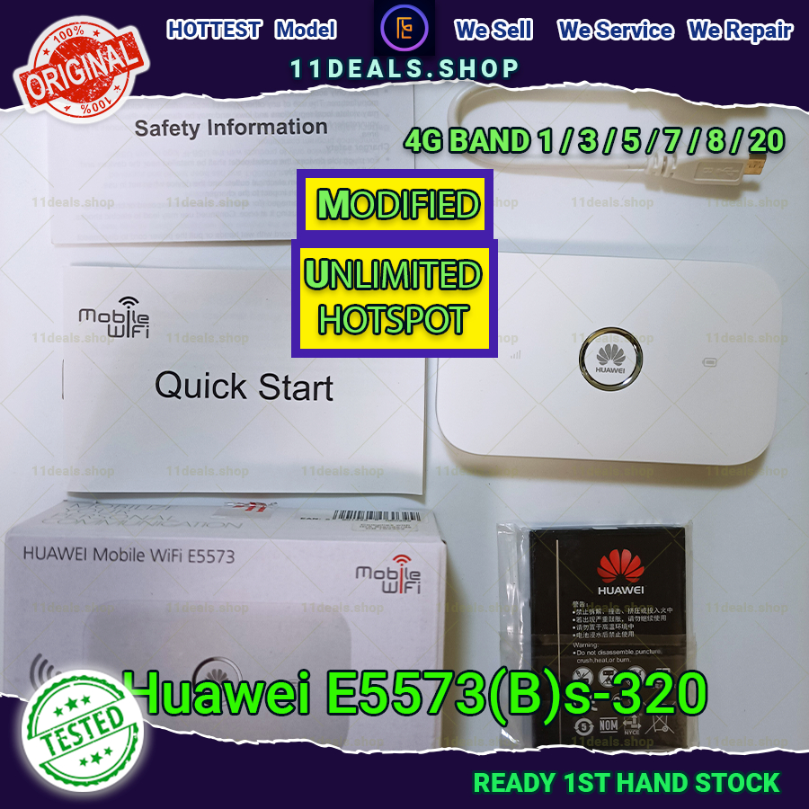 Huawei E5573 Modified Unlimited Modem E5372 R216 4G LTE pocket WIFI ...