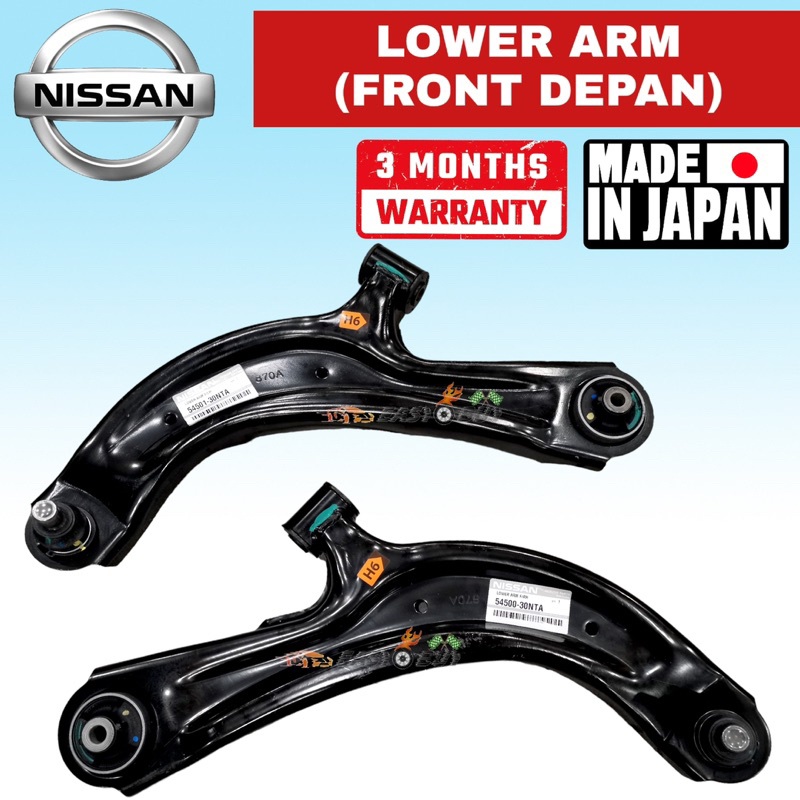 ORIGINAL JAPAN NISSAN LOWER ARM (FRONT DEPAN) - NISSAN X-TRAIL T31 ...