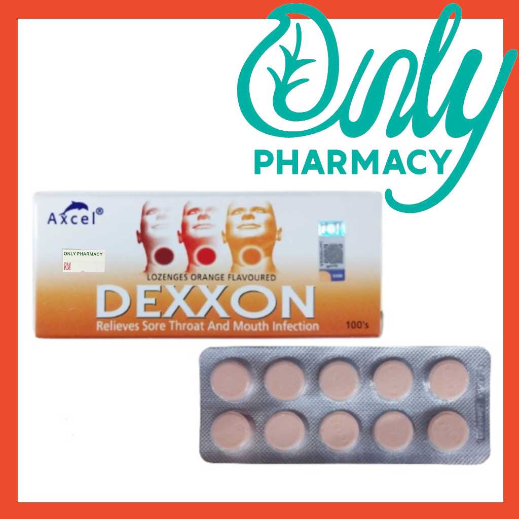 Axcel Dexxon Lozenges 10's ONE STRIP | Shopee Malaysia