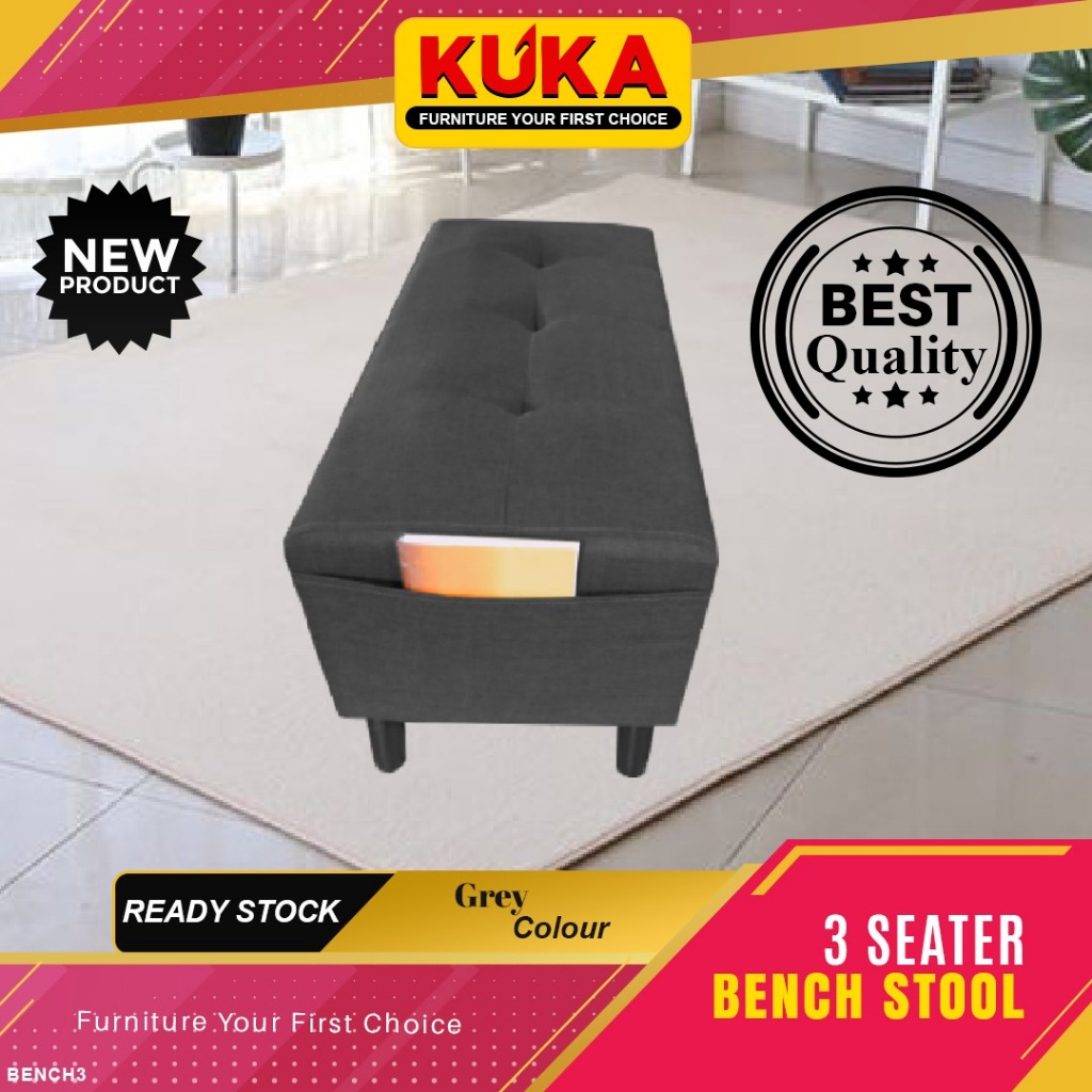 [READY STOCK] 3 Seater Bench Chair | Bench Stool | Bench Seat | Kerusi ...