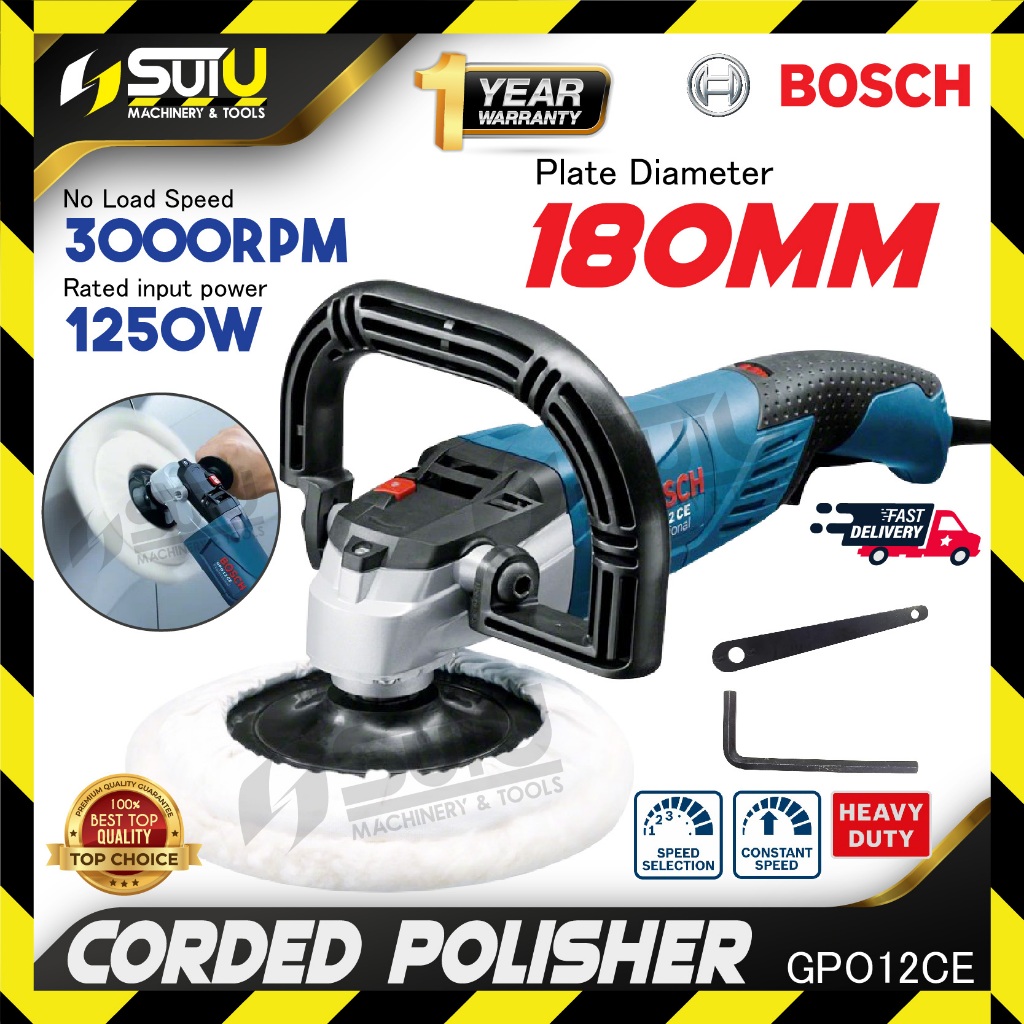 BOSCH GPO12CE / GPO 12CE / GPO 12 CE 7" / 180MM Corded Polisher / Car ...