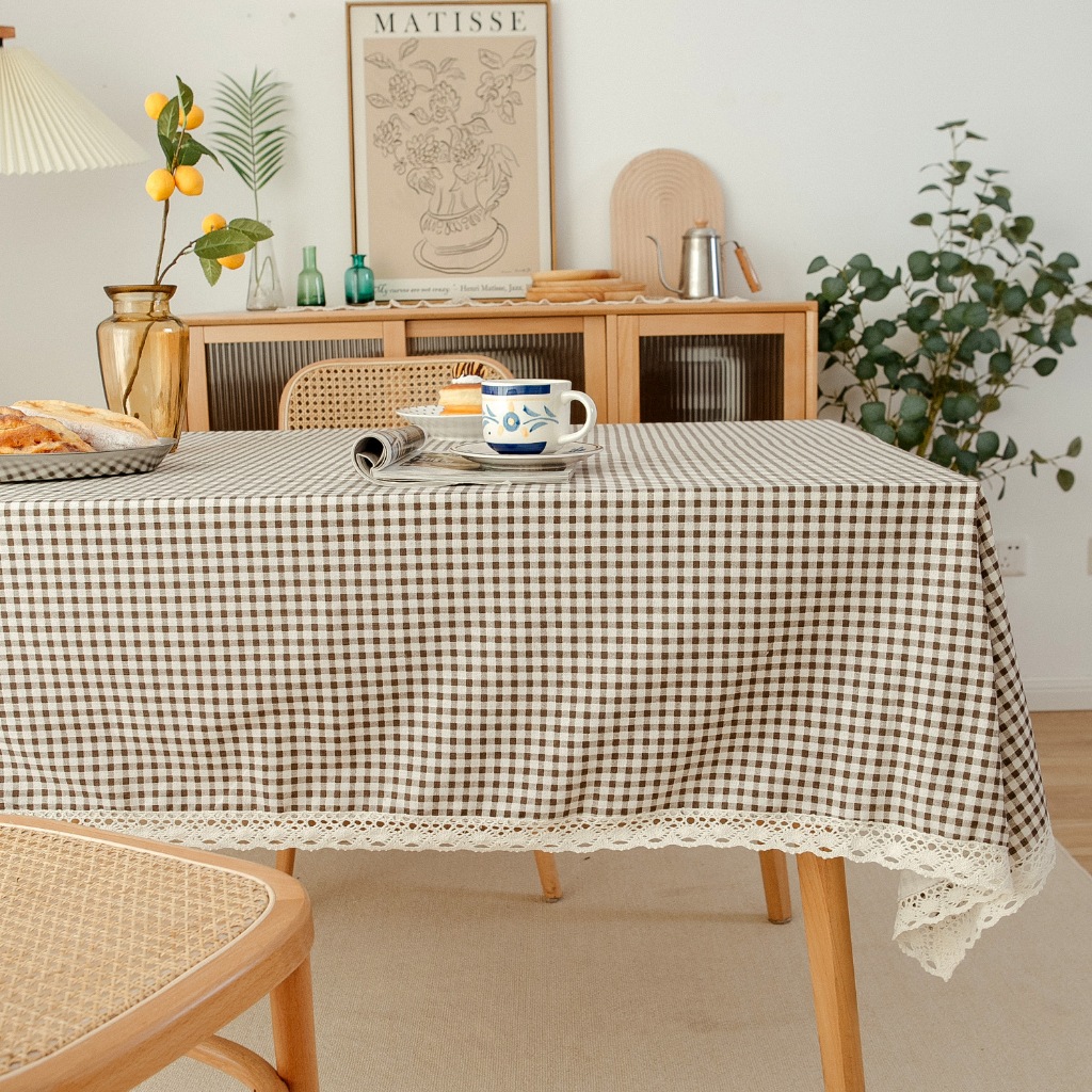 KakiDeco Cotton Table Cloth ⭐Nordic Cotton Daisy Macrame Dustproof ...