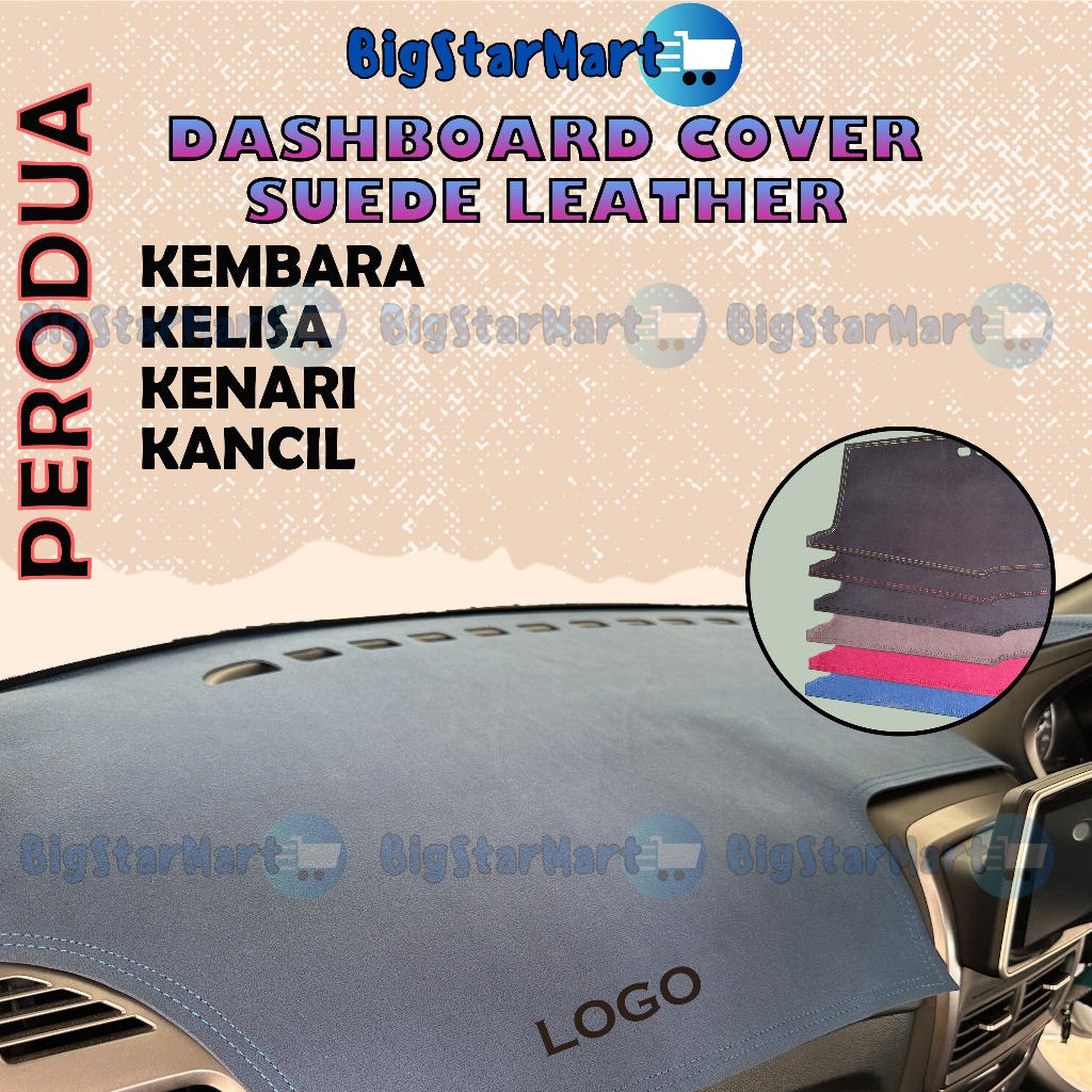 PERODUA Kembara Kelisa Kenari Kancil Suede Leather Dashboard Cover ...