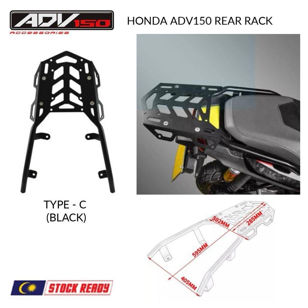 ADV150 / ADV160 Heavy Duty Rear Rack GIVI ADDON BOX | Shopee Malaysia