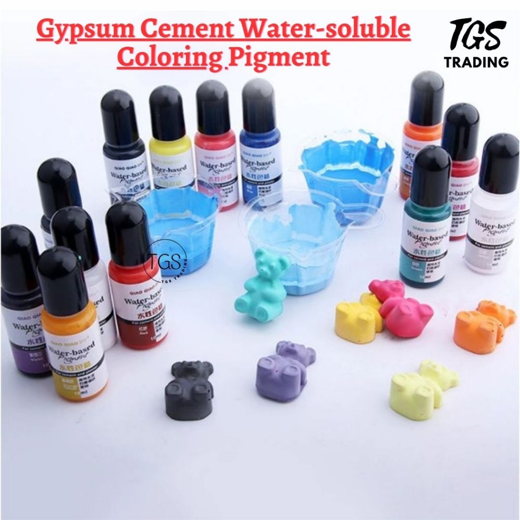 TGS 10ml Gypsum Cement Water-soluble Coloring Pigment PLASTER | Shopee ...