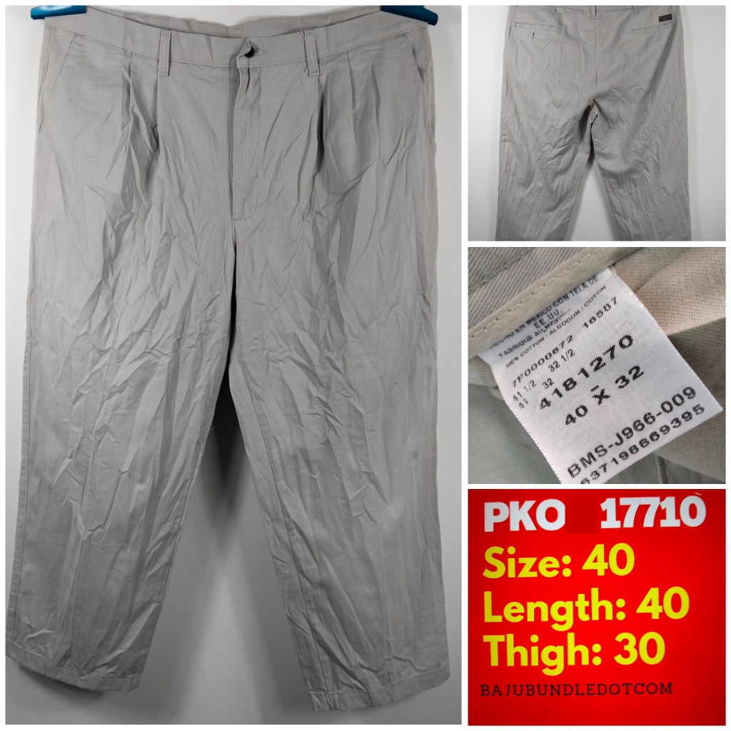 Seluar Slack bundle lelaki (Size 40-42) Oversize Bundle Pants Men ...