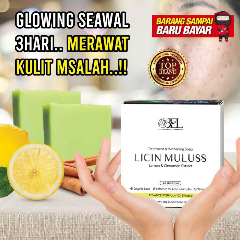 SABUN LICIN MULUSS ORIGINAL DARI HQ MEMBANTU UNTUK MASALAH KULIT MUKA ...