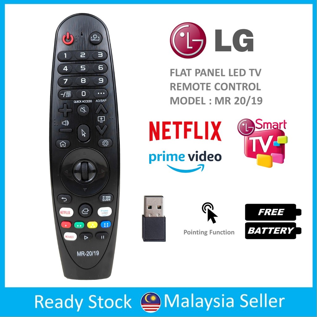LG Netflix Amazon Led Flat Penal Smart Tv Magic Pointer Function Remote ...