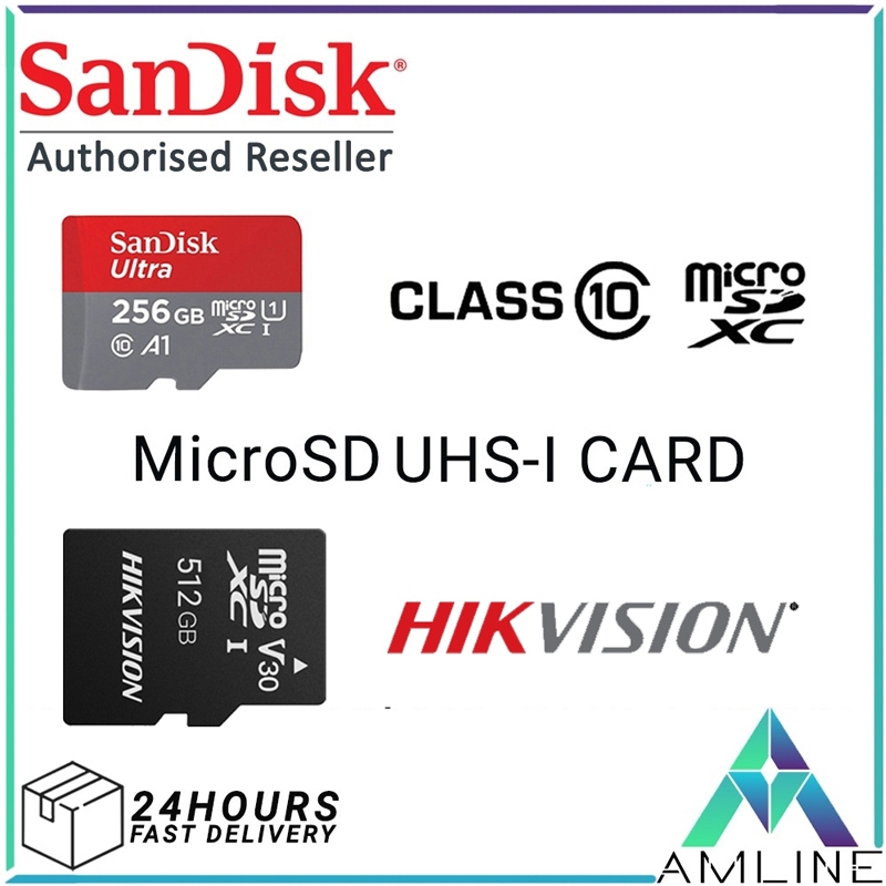 SanDisk Ultra A1 Memory Card SDHC Micro SD SDXC -256GB -120MB/s ...