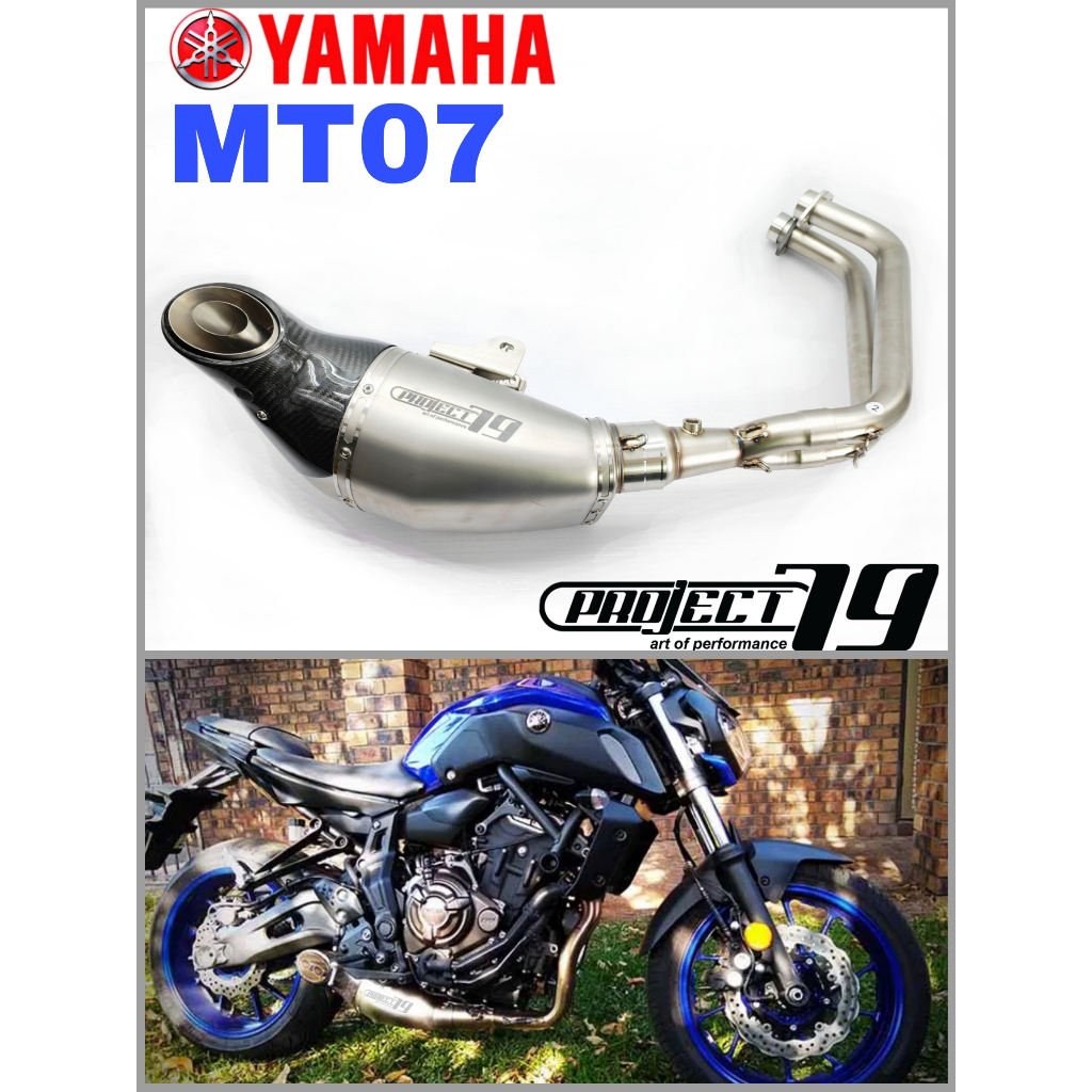 Project79 Exhaust Yamaha MT07 Full System Piping Manifold Under Body ...