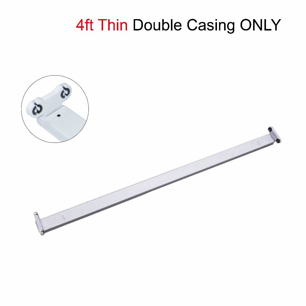(2FT & 4FT) T8 LED Tube Casing Fitting Thin/Thick for LED T8 Tubes ...