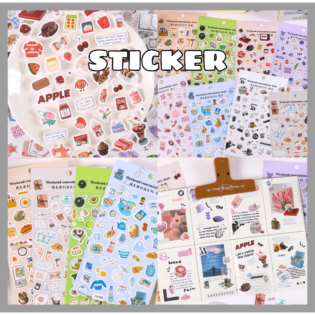 Sticker / infeel me travel stickers & cafe coffee stickers / note ...