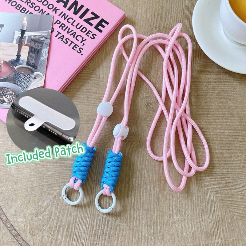 Necklace HandPhone Lanyard Nylon Patch Crossbody Neck Clip Snap Hanging ...