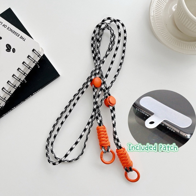 Necklace HandPhone Lanyard Nylon Patch Crossbody Neck Clip Snap Hanging ...