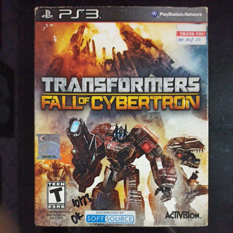 (Used) Ps3 Games - Transformers Fall Of Cybertron | Shopee Malaysia