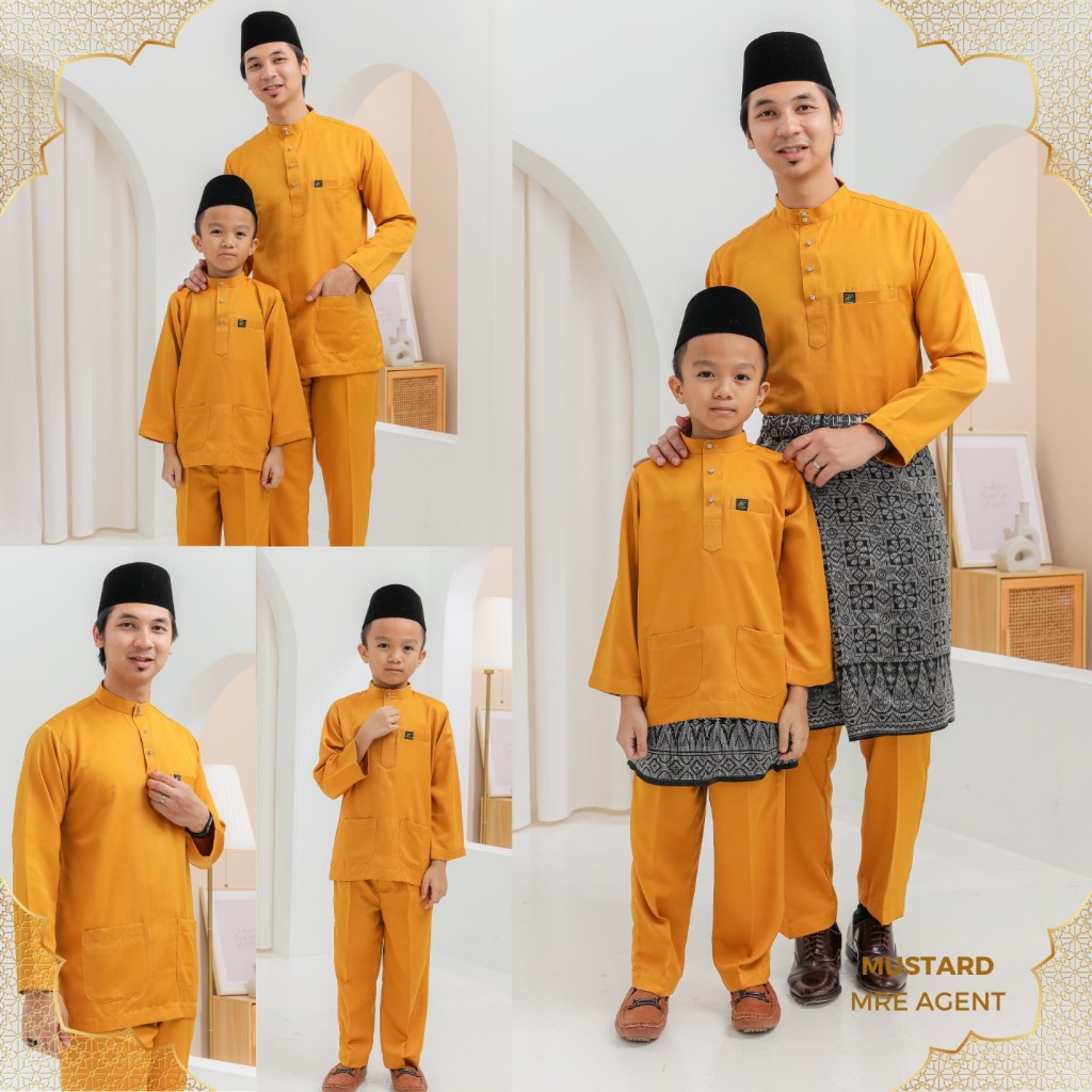 BAJU MELAYU MODEN BAJU RAYA POKET 3 / TIADA PESAK / DEWASA / KANAK ...