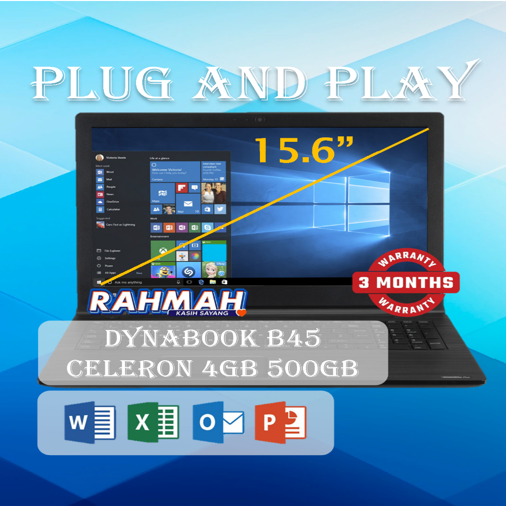 REFURBISHED LAPTOP - WinOs Laptop Reconn TOSHIBA Dynabook B45 15.6" | Shopee Malaysia
