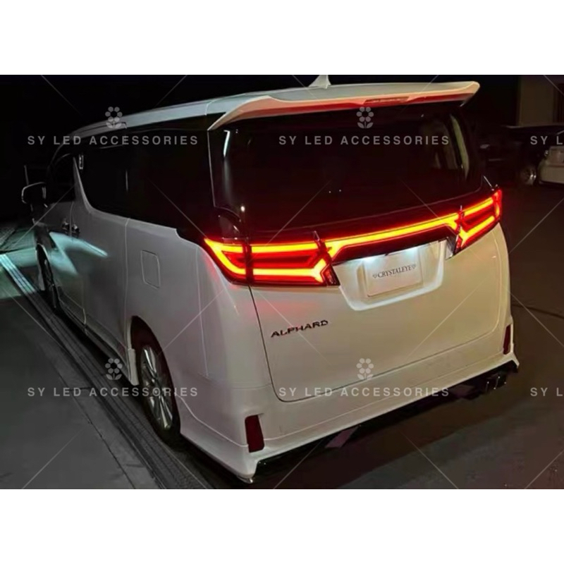 TOYOTA VELLFIRE ALPHARD AGH30 2015-2022 CRYSTAL EYE STYLE REAR LED ...