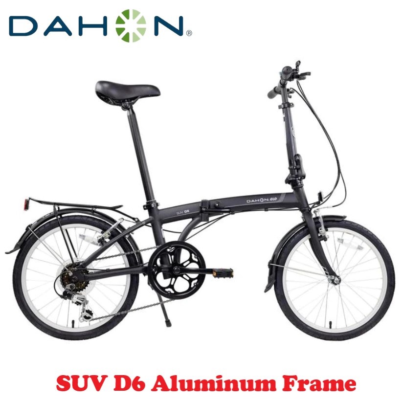 DAHON SUV D6 Aluminum Folding Bike 20"(406) 6 Speed Alloy Frame Black | Shopee Malaysia