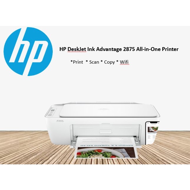 HP DeskJet Ink Advantage 2875 All-in-One Pencetak Print Scan Copy Wifi ...