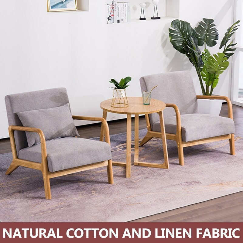 Sofa chair Arm Chair Solid wood chair dining Wooden Arm Chair living ...