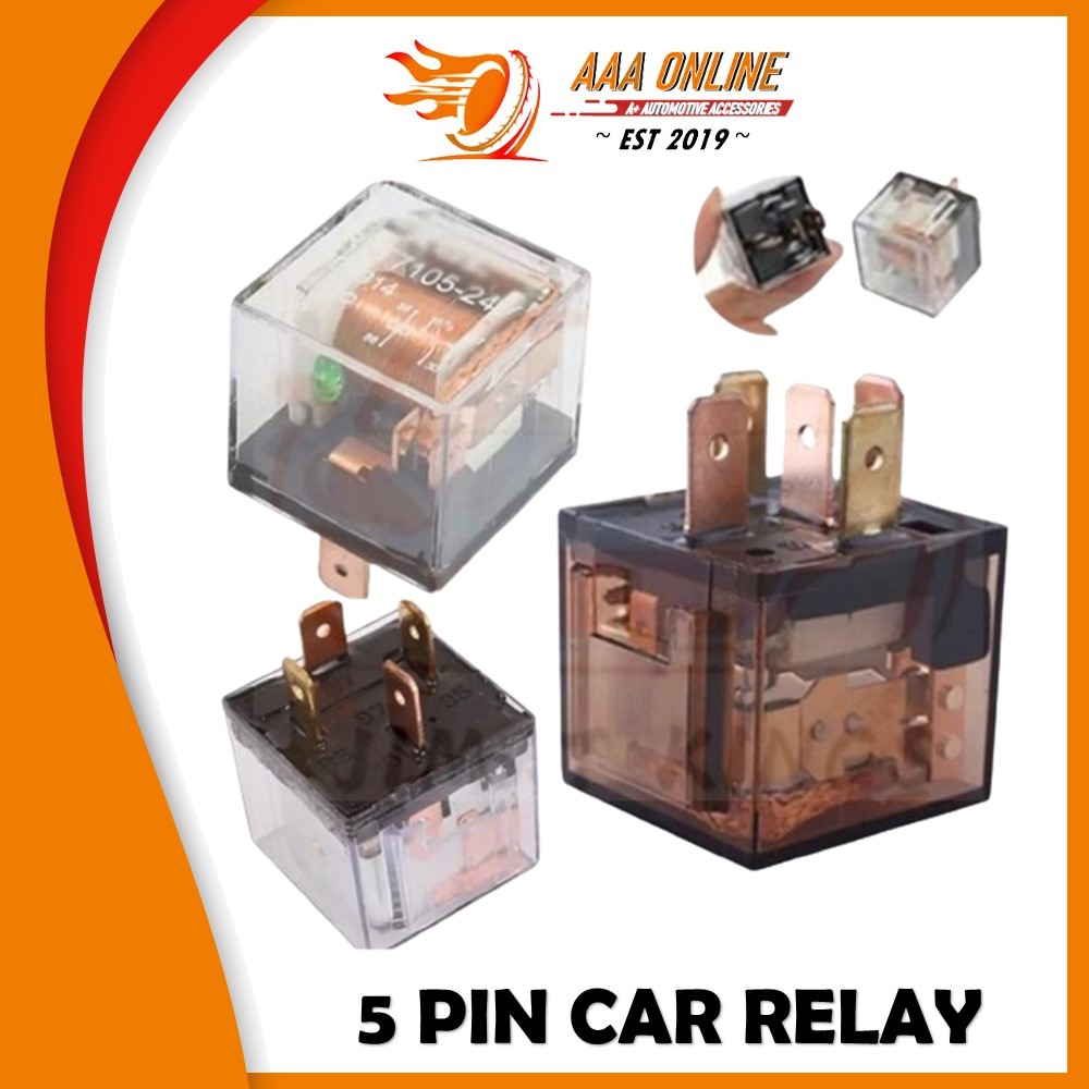 12V 80A 5 PIN Automotive Car Relay with LED (1PCS) | Shopee Malaysia