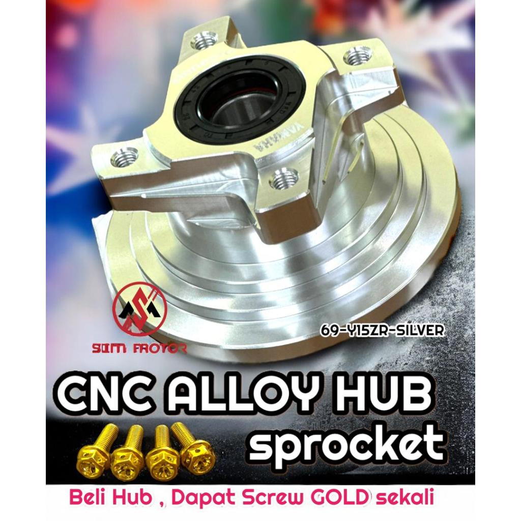 STONE PRO Hub Sprocket Cnc Yamaha Y15ZR Y16ZR Lc135 5speed Free ( Screw ...