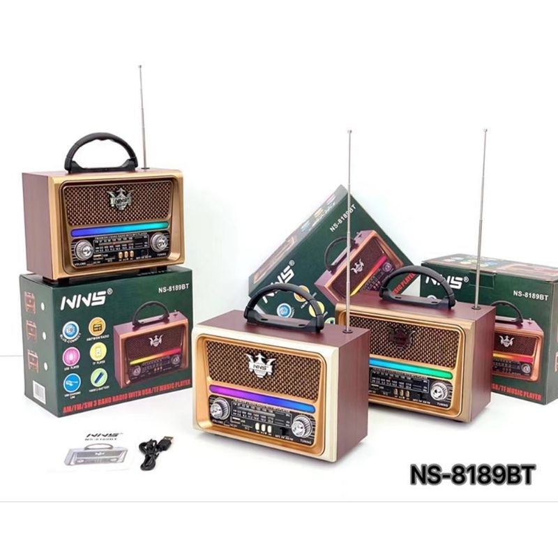 NNS 3 BAND RADIO WITH USB/TF PLAYER 📻• BLUE-CONNECT • TWS 🔗• USB/TF ...