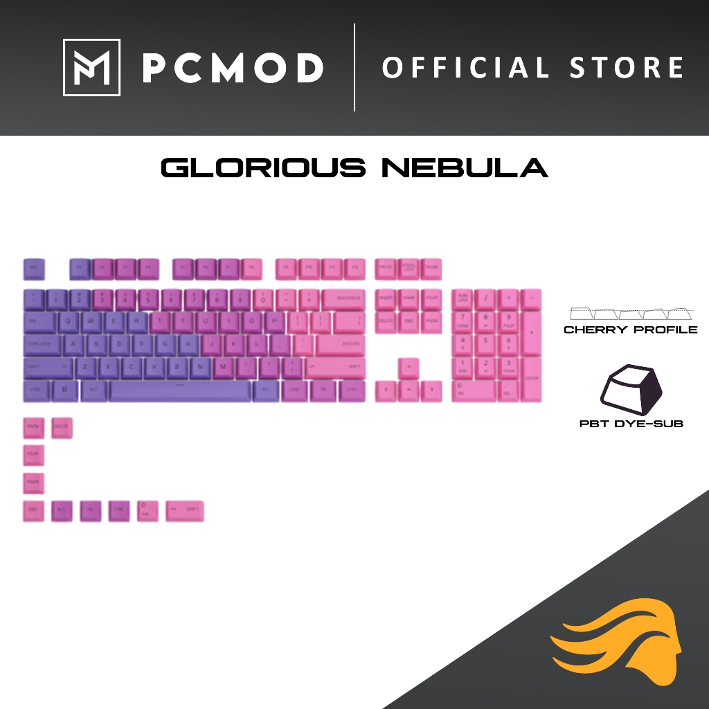 GLORIOUS NEBULA | Cherry Profile Keycaps | PCMOD x KEYMOD | Shopee Malaysia