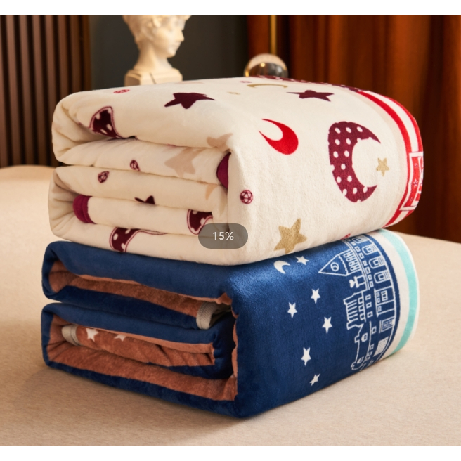 Selimut Baldu Gebu Lembut Bercorak Murah Soft Comforter Fluffy Fannel ...