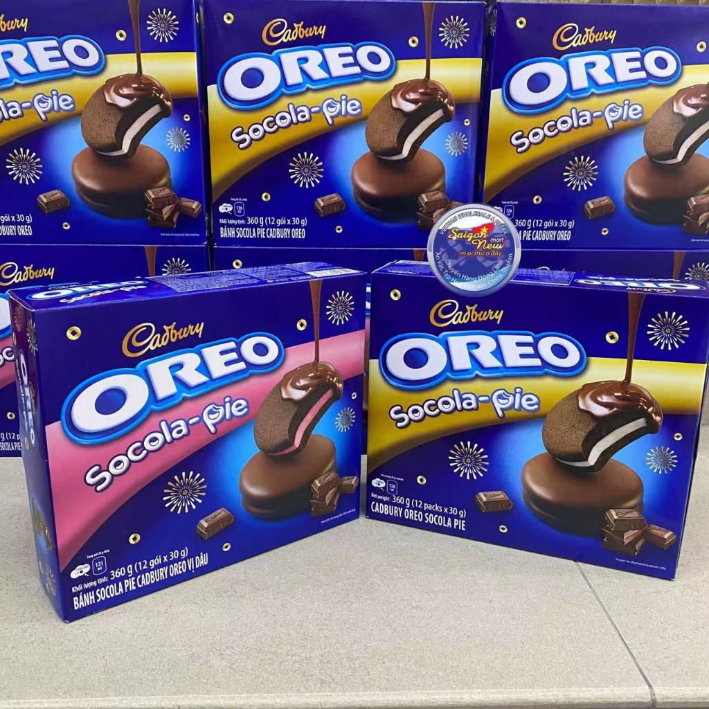 OREO Banh Socola Pie Nhan Deo Marshmallow 360g(2Vi)(OREO Chocolate Pie ...