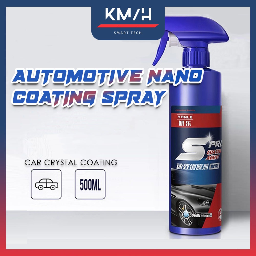 KMH 500ml Automotive Nano Coating Spray Car Paint Waxing Coating Liquid Nano Crystal Plating ...