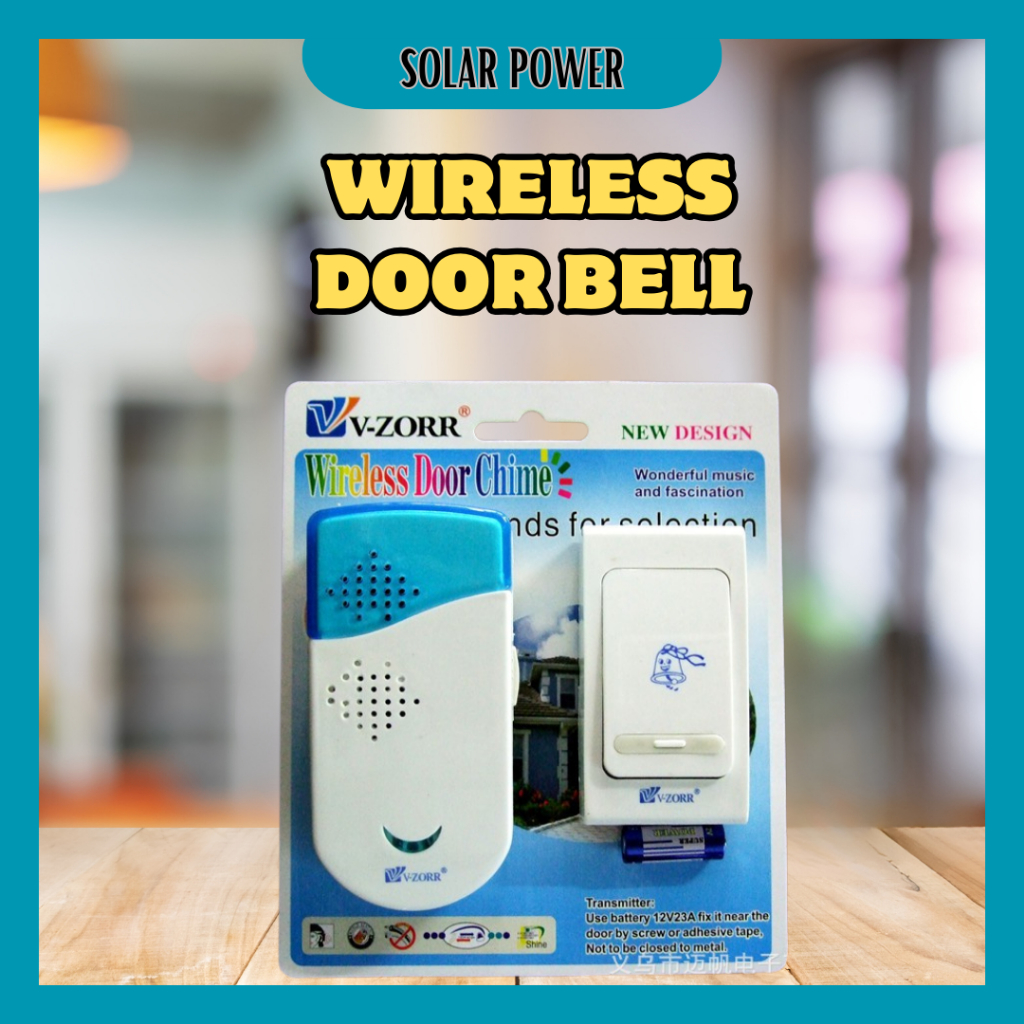 Loceng Pintu Tanpa Wayar Kalis Air Easy to install Senang Install 300M ...