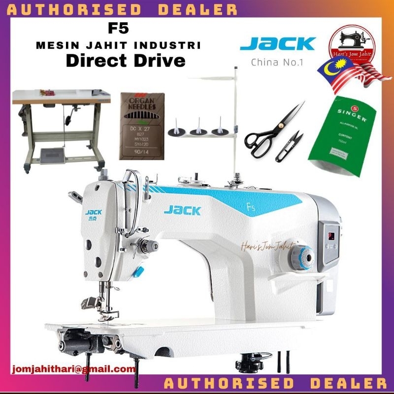 🔥Ready Stock 🔥JACK F5 Power Saving Lockstitch Machine Direct Drive with ...